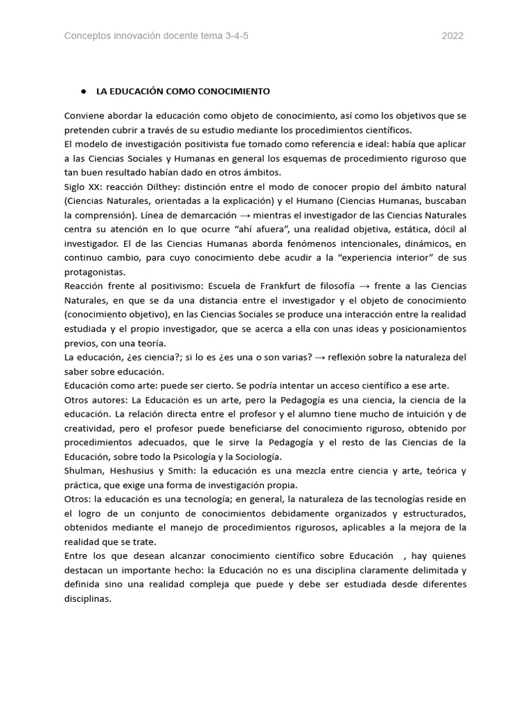 Conceptos Innotema 3-4-5 - Margot Imprimir | PDF