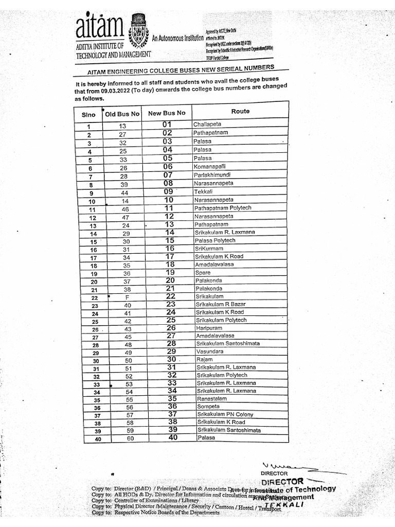 New Bus Numbers | PDF