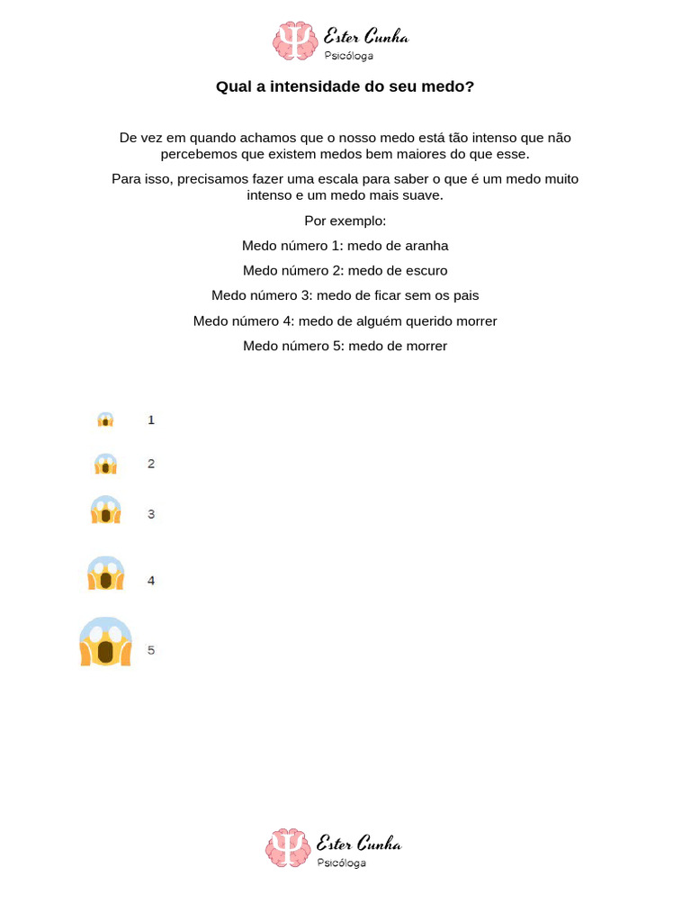 Intensidade Do Medo e Transformando o Medo | PDF