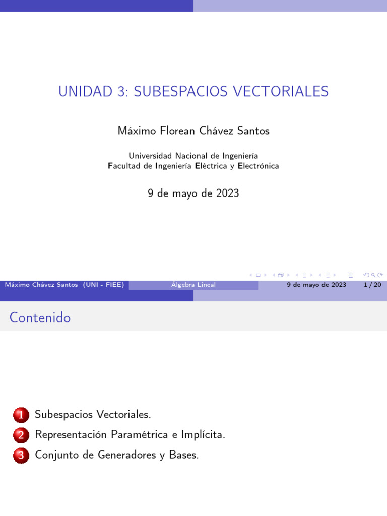 Subespacios Vectoriales | PDF