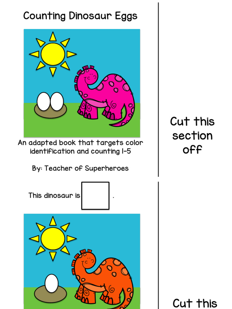 Counting Dinosaur Eggs: Cut This Section Off | PDF