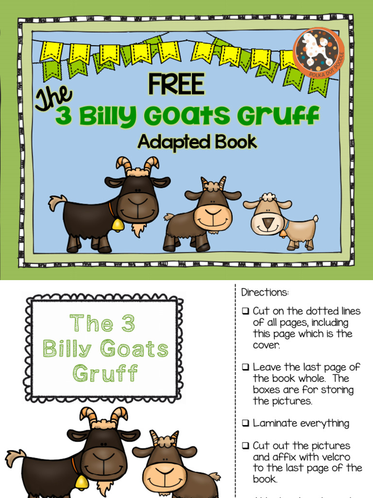 3 Billy Goats Gruff: Adapted Book | PDF