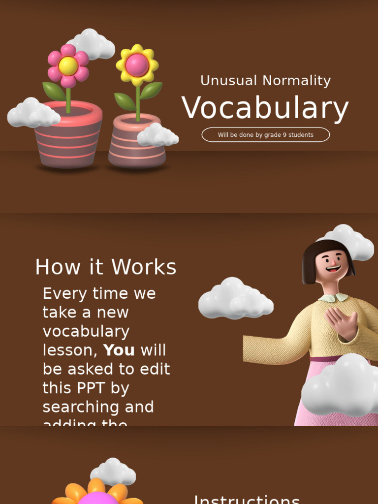 Q1. W2. Unusual Normality Vocabulary | PDF