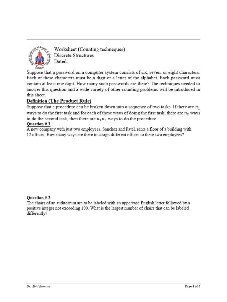 Productrule | PDF | Teaching Methods & Materials