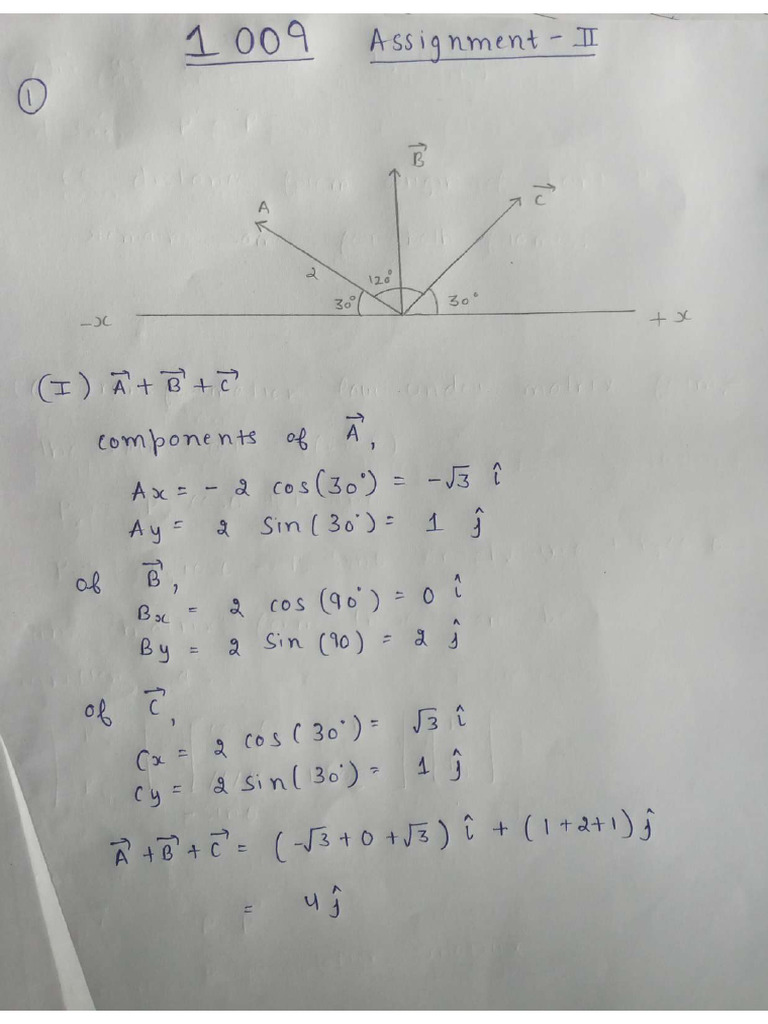 1009 Vect Assignment | PDF