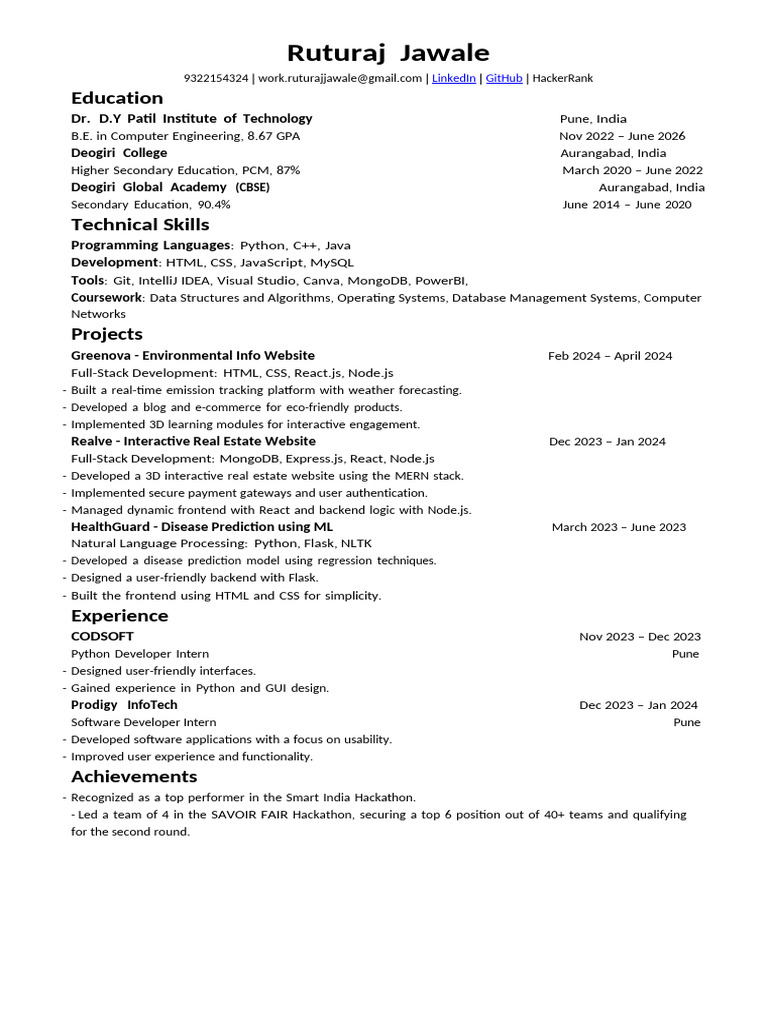 ATS_Friendly_Technical_Resume (1) (1) | PDF