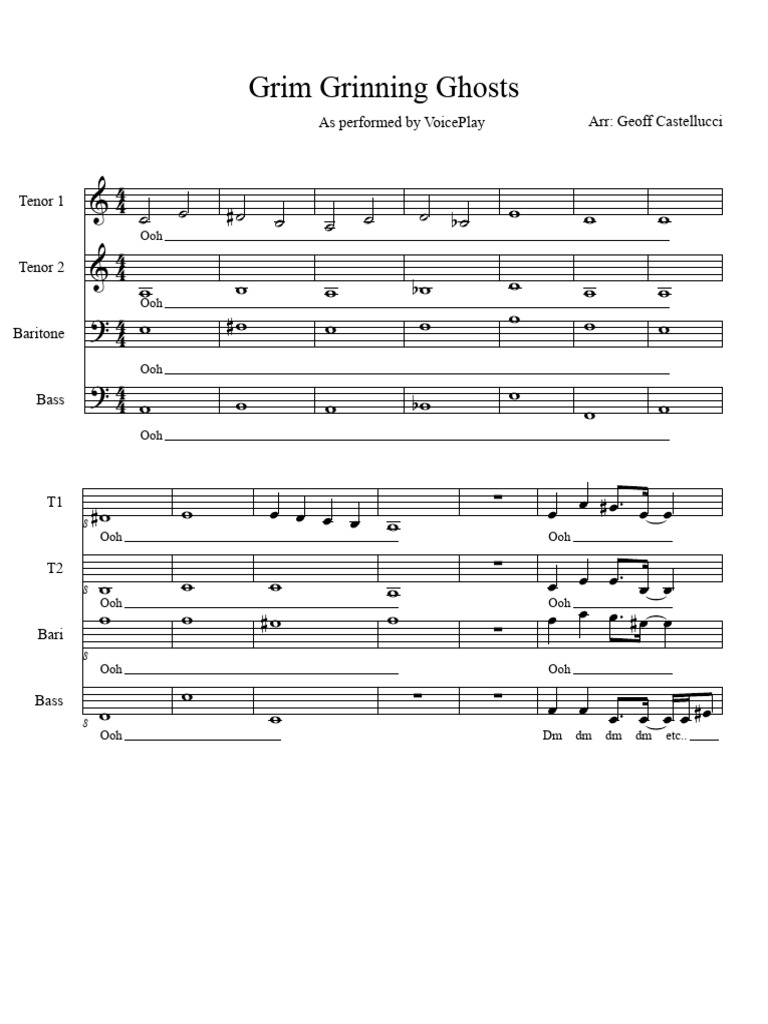 Grim Grinning Ghosts 3 | PDF | Singing | Vocal Music