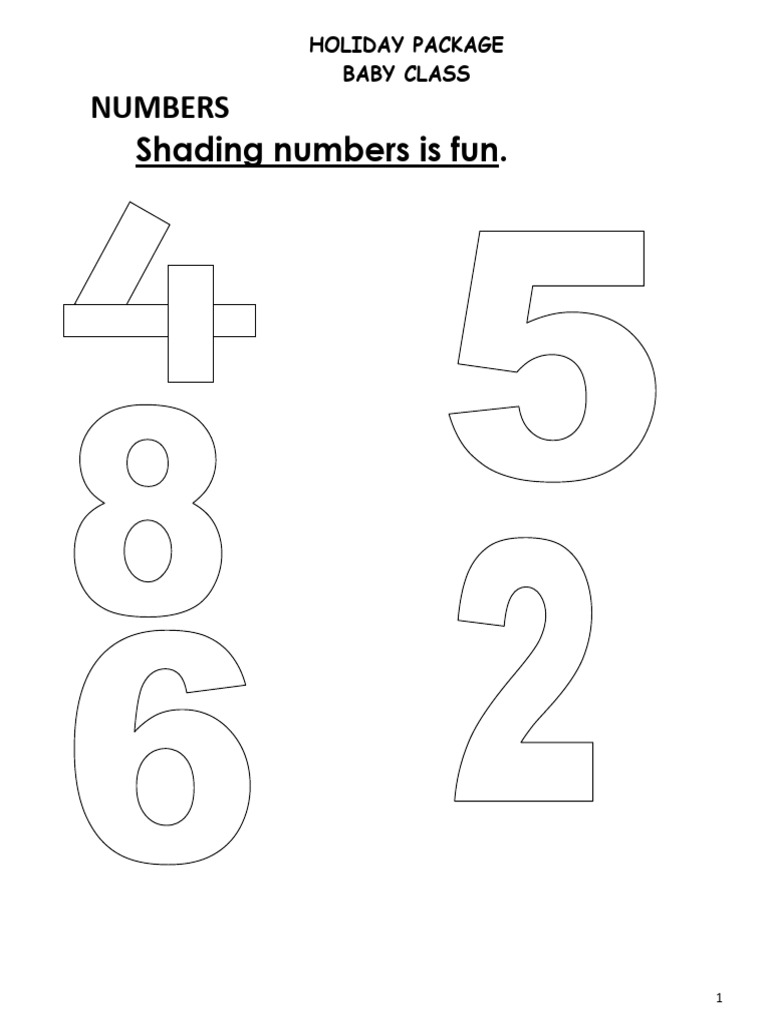 BABY CLASS NUMBERS HOLIDAY PACKAGE | PDF
