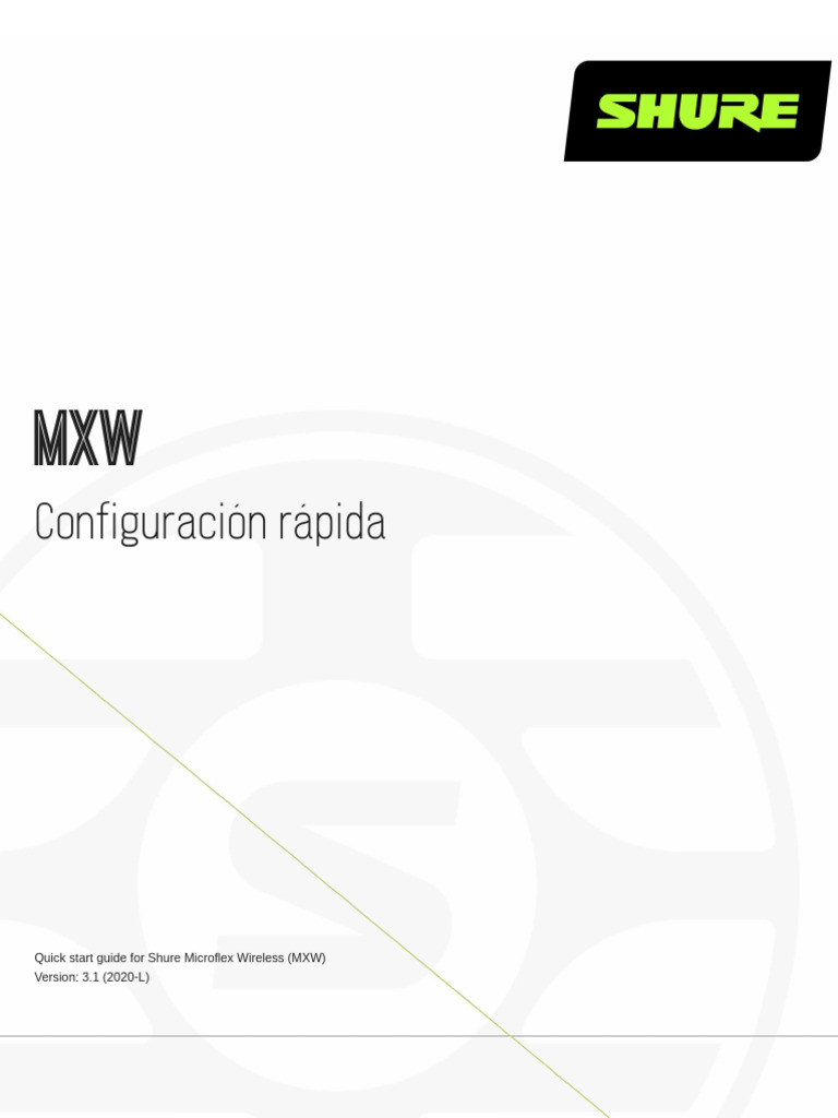 MXW Quickstart es-ES | PDF