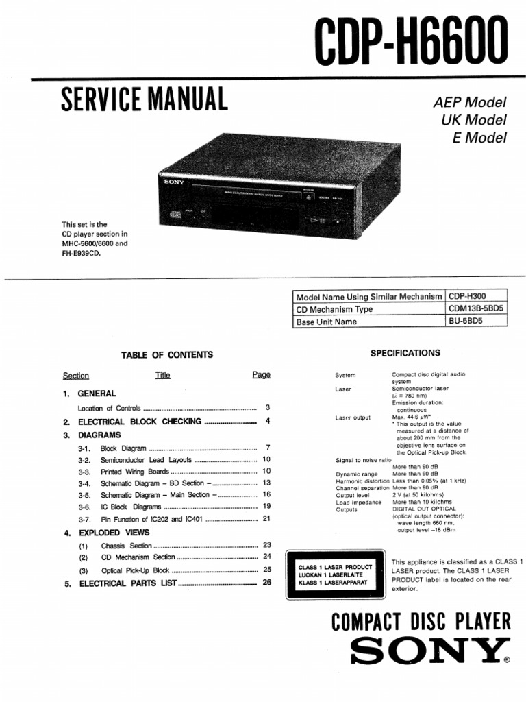 sony_cdp-h6600_mhc-5600 | PDF