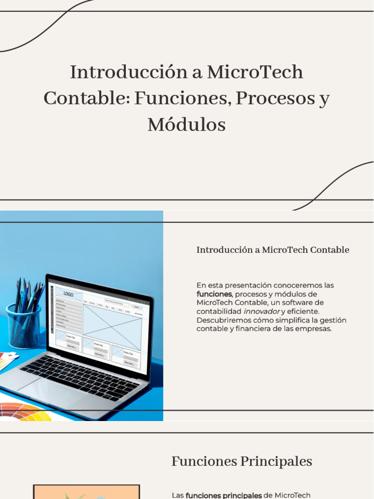 Introduccion A Microtech Contable Funciones Procesos | PDF