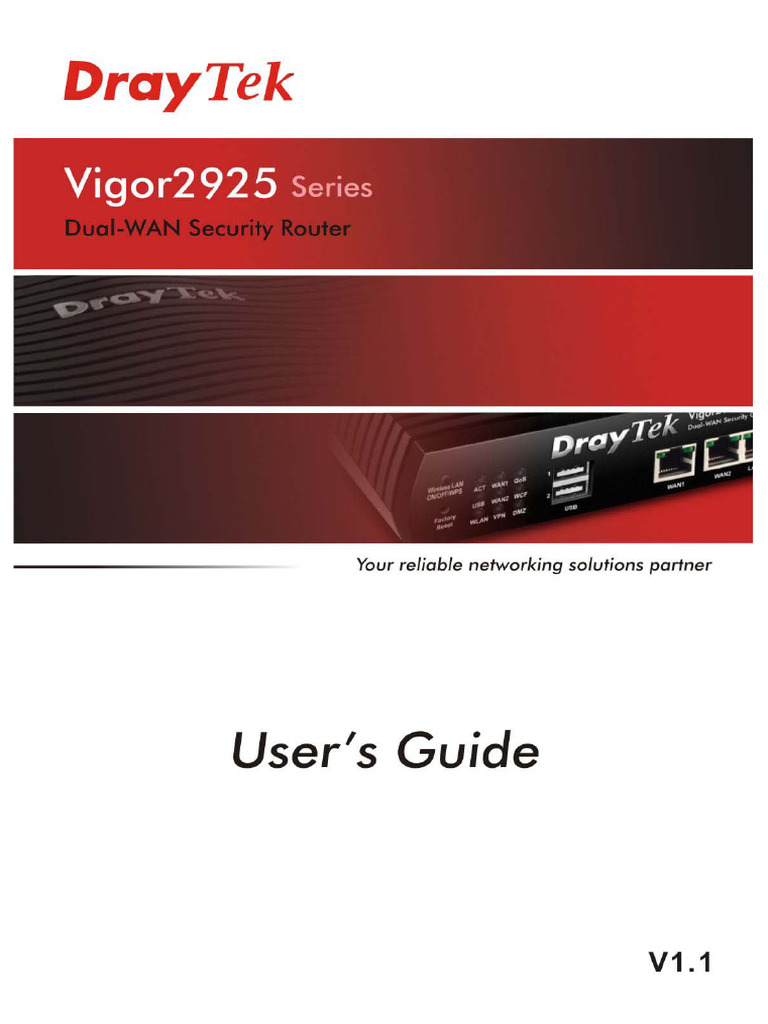 Instrukcja Obslugi DrayTek Vigor 2925 2649 | PDF