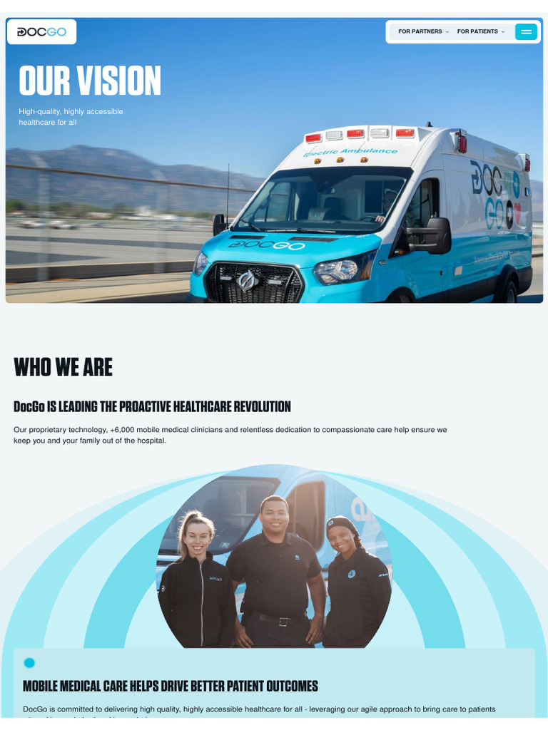 OUR VISION - DocGo | PDF