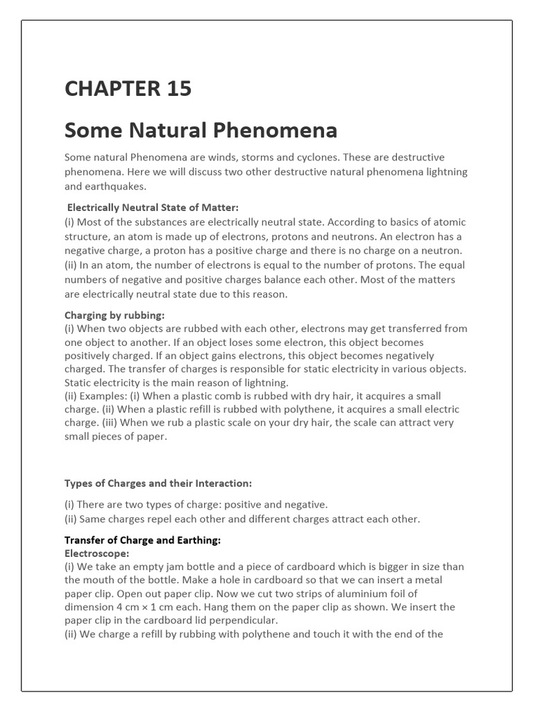 Some Naturl Phenomina | PDF