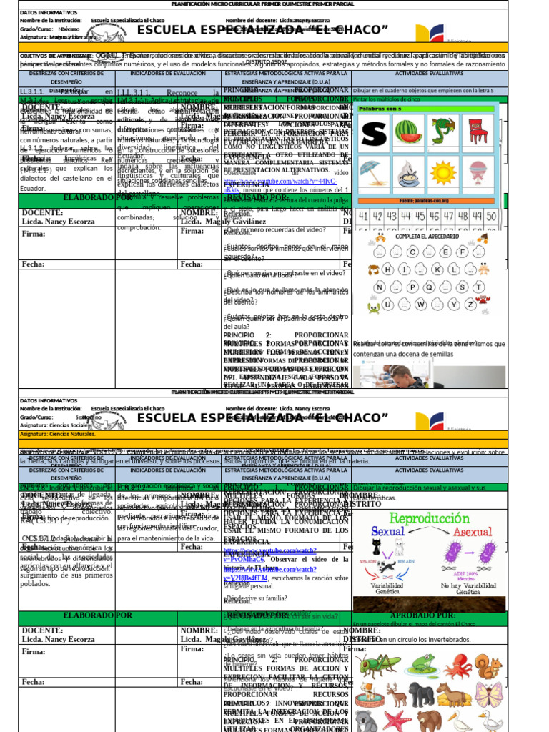 Noveno Planif Final | PDF