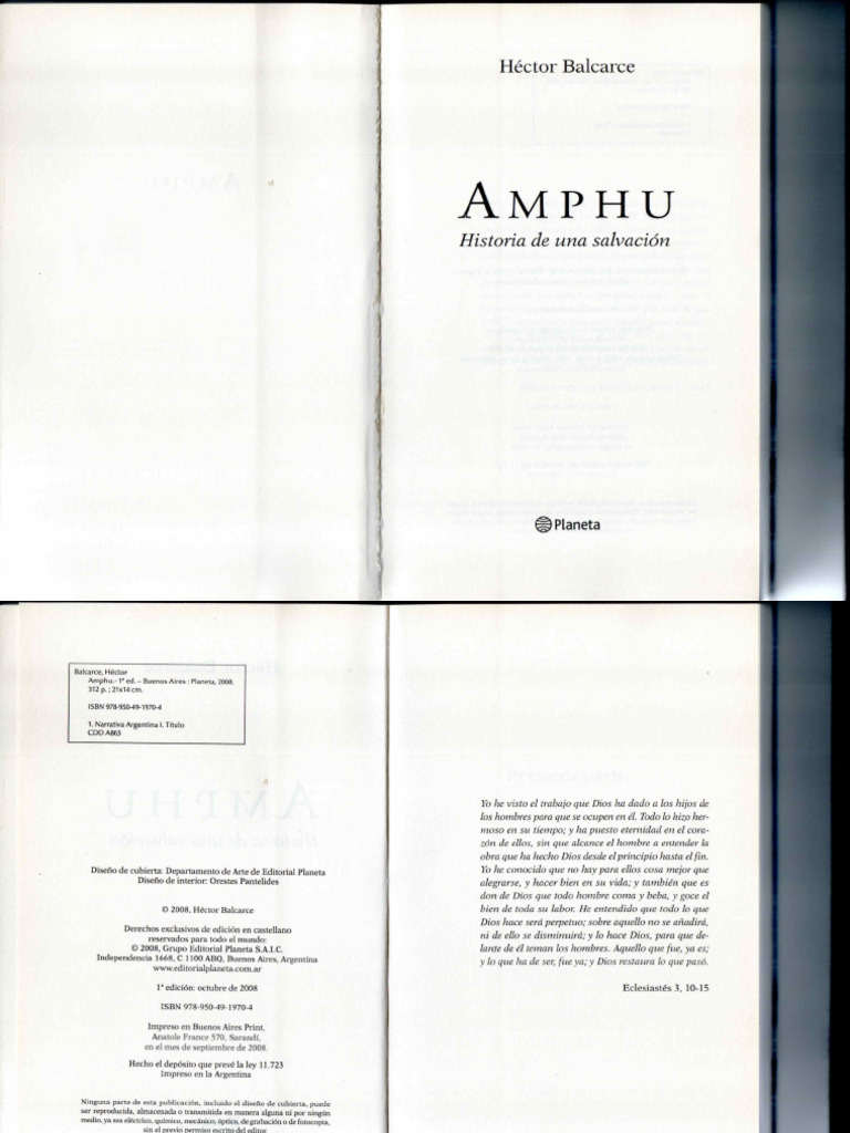 Amphu - Historia de Una Salvación de Héctor Balcarce | PDF