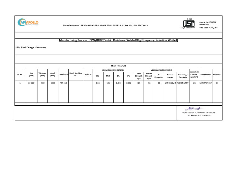 MTC Structural Steel | PDF