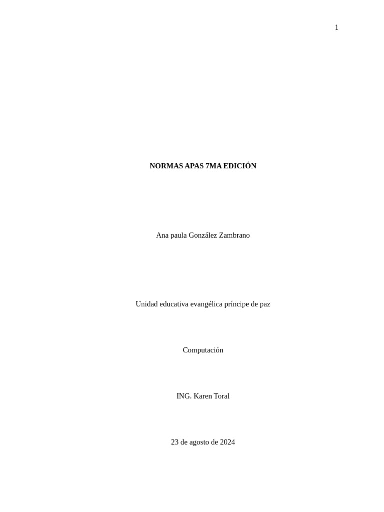 Normas Apas 7ma Edición | PDF