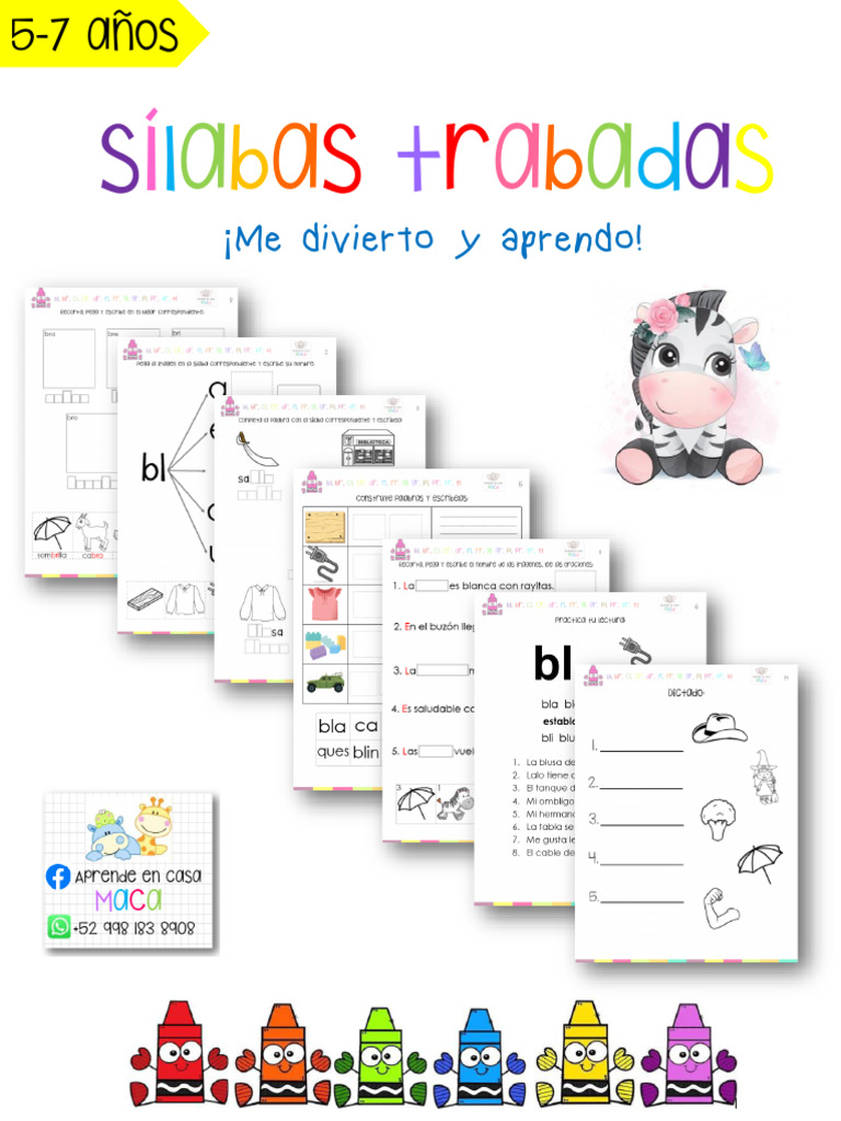 sílabas trabadas material exclusivo MaCa_v1 | PDF