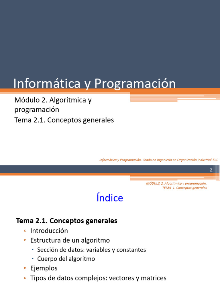 Algoritmos: Conceptos y Estructura | PDF | Lenguaje de programación ...