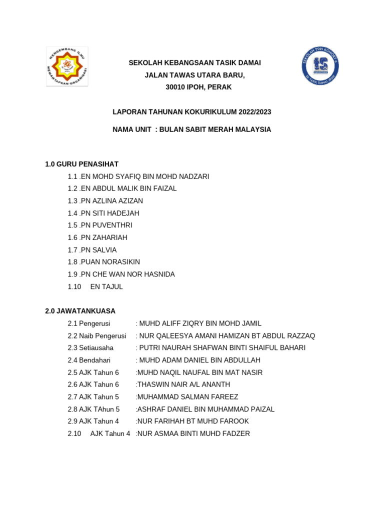 LAPORAN TAHUNAN BSMM 2022 2023 | PDF