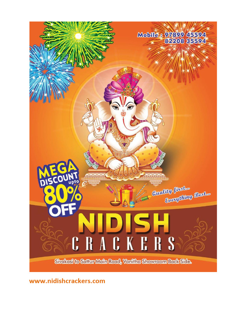 2024-25 NIDISH CRACKERS AUGUST PRICE LIST | PDF