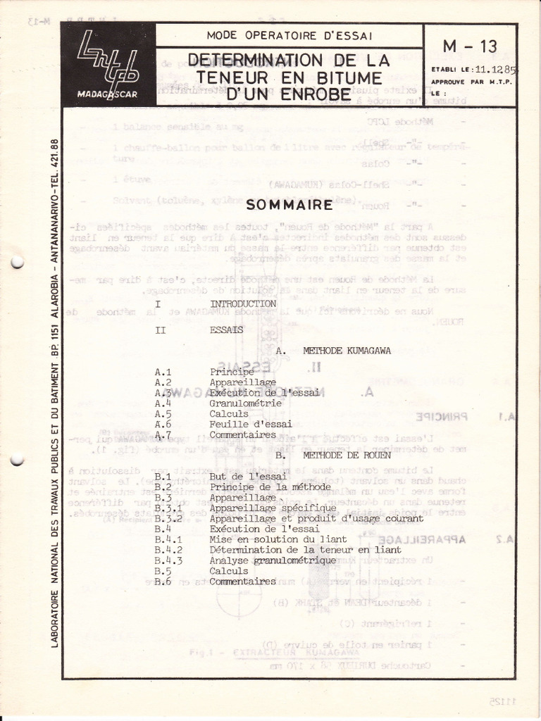 Ailon: Teneur Bitume Enrobe | PDF