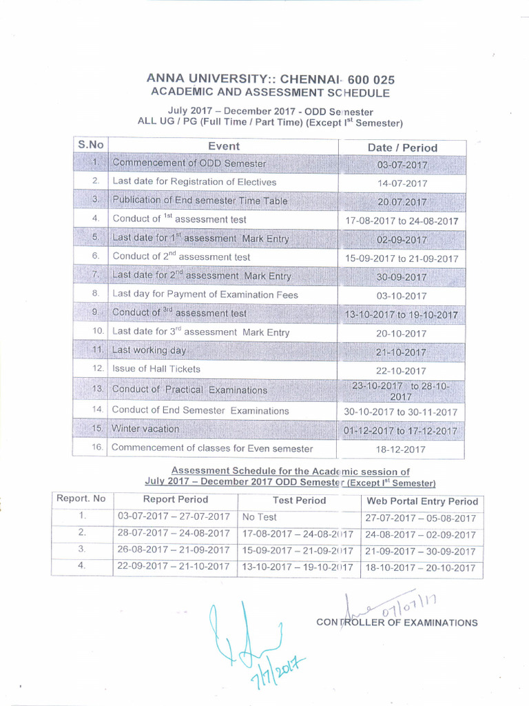 Assessment Schedule | PDF