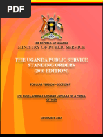 Public Service Rules - Ministry of Public Service | PDF