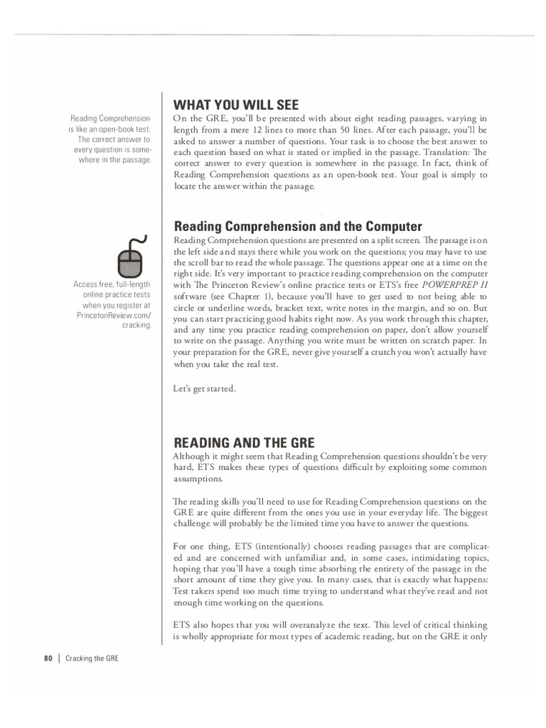 Notes On Reading Comprehension | PDF