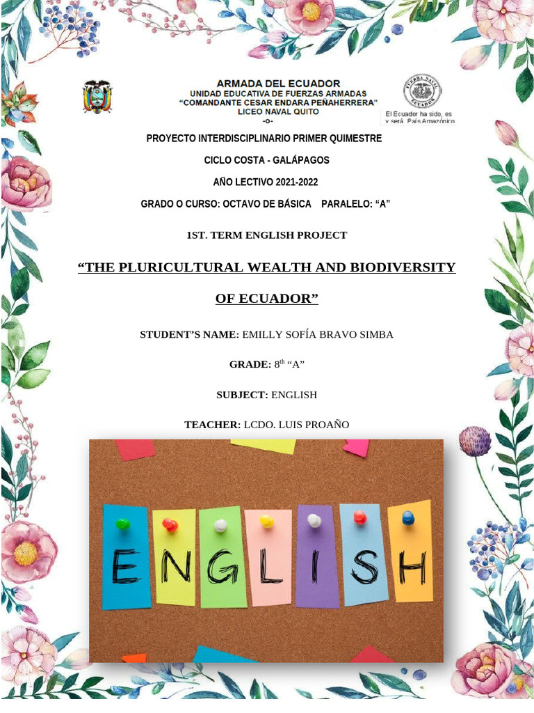 1ST. Term Project - Sofía Bravo Mexico | PDF