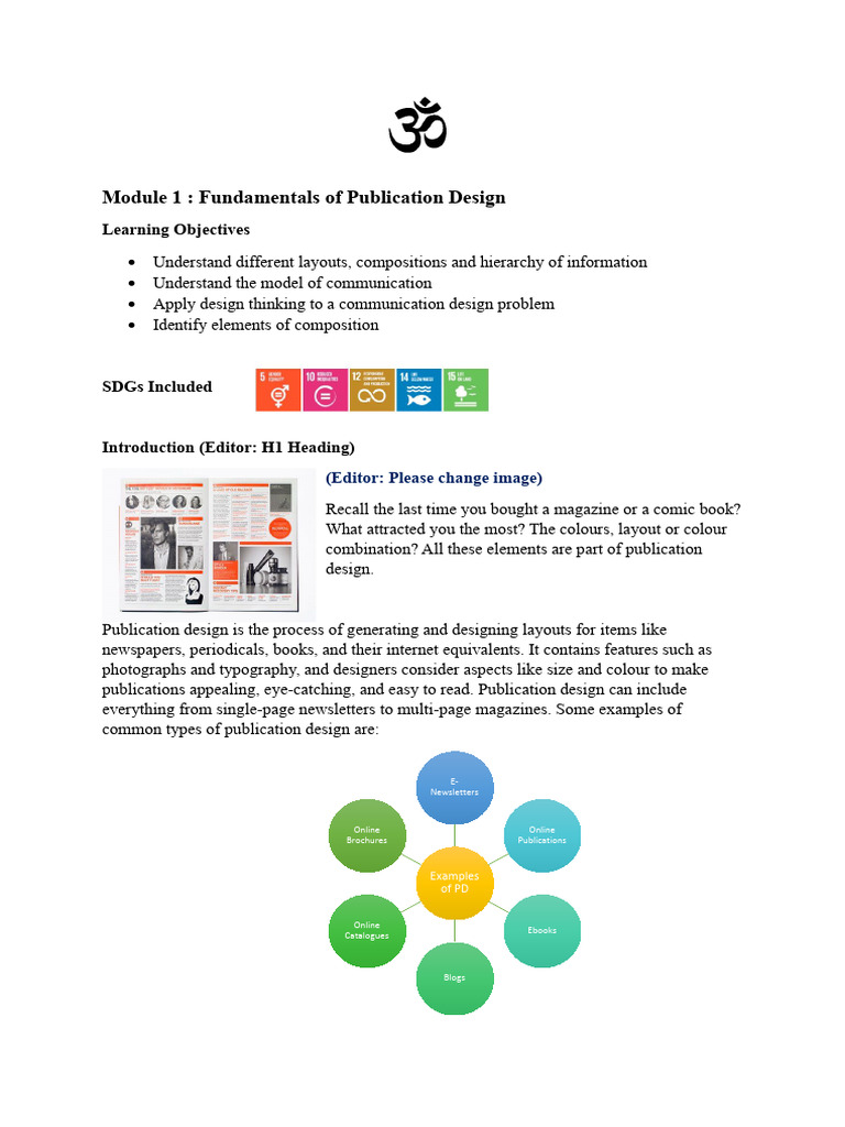 Module 1 Fundamentals of Publication Design | PDF | Page Layout | Art