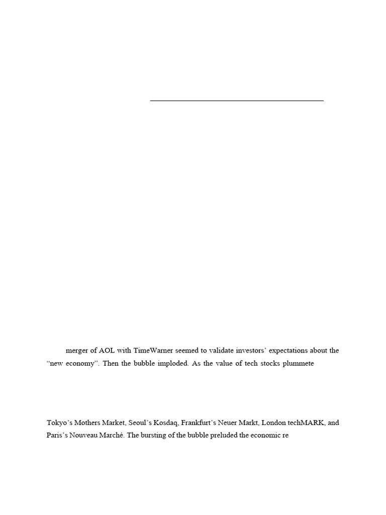 THE DOT COM BUBBLE | PDF