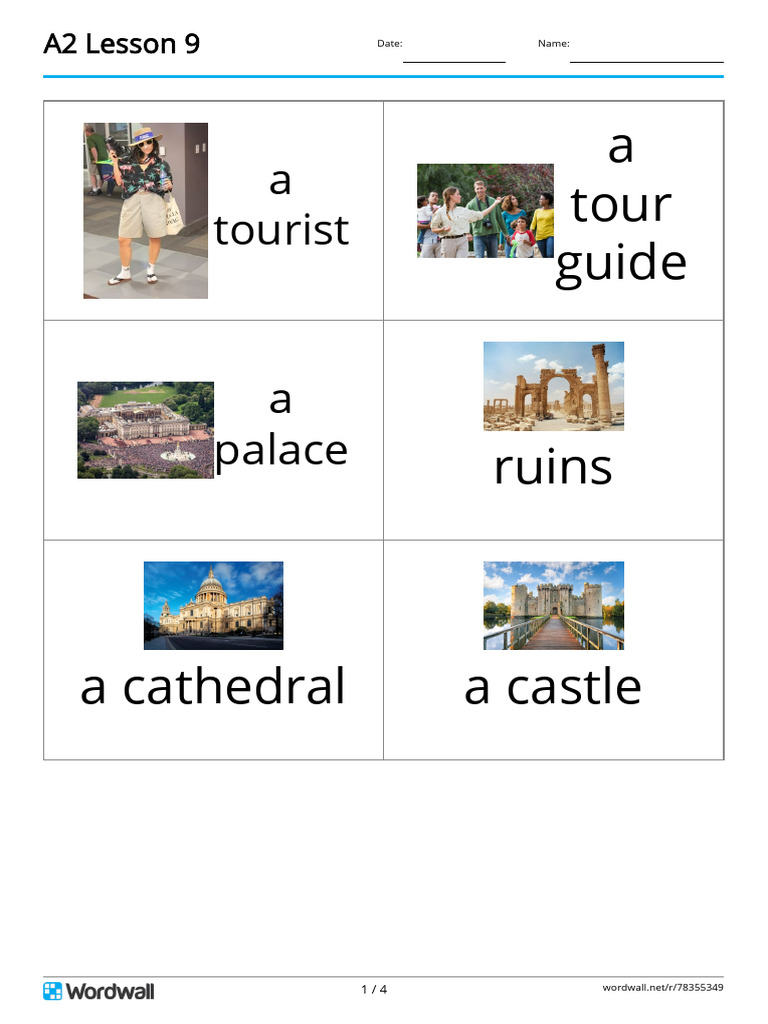 A2 Lesson 9 Flash Cards | PDF