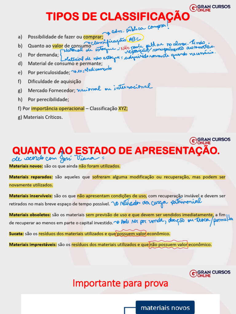 Tipos de Materiais - Recurso Material | PDF