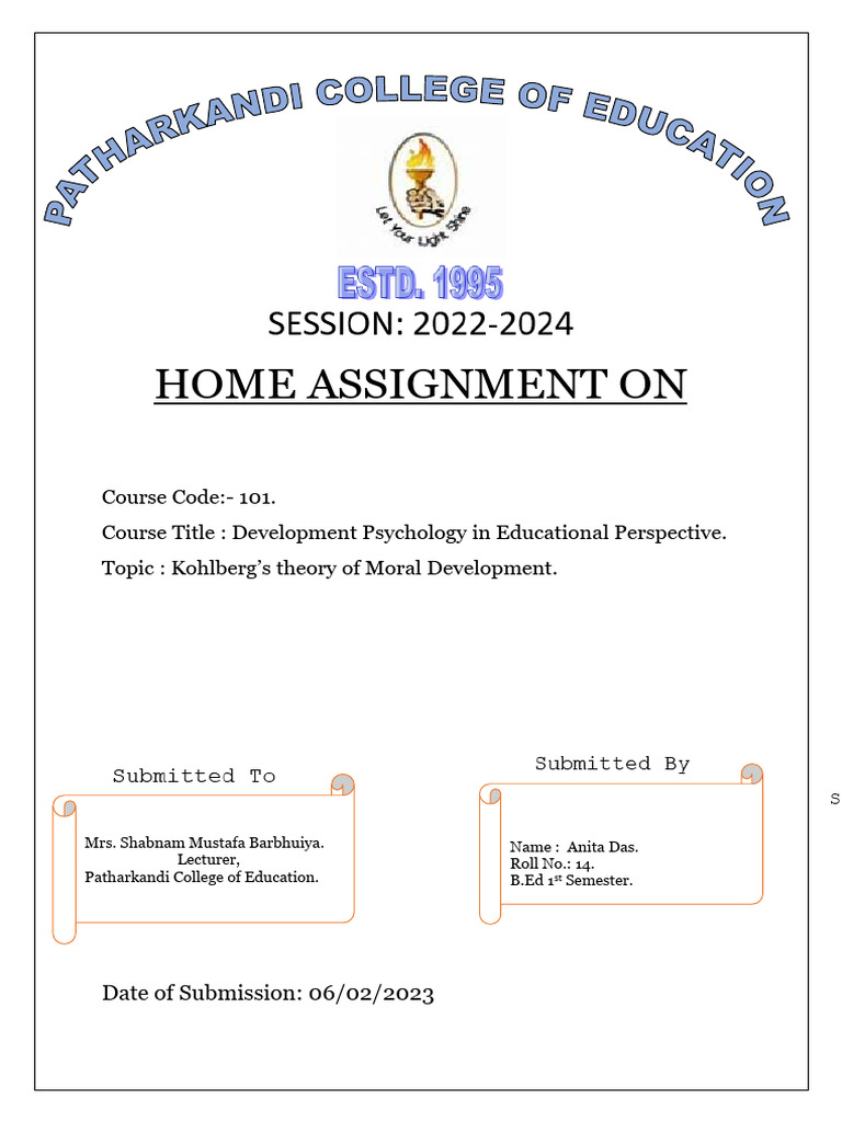 Home Assignment On | PDF