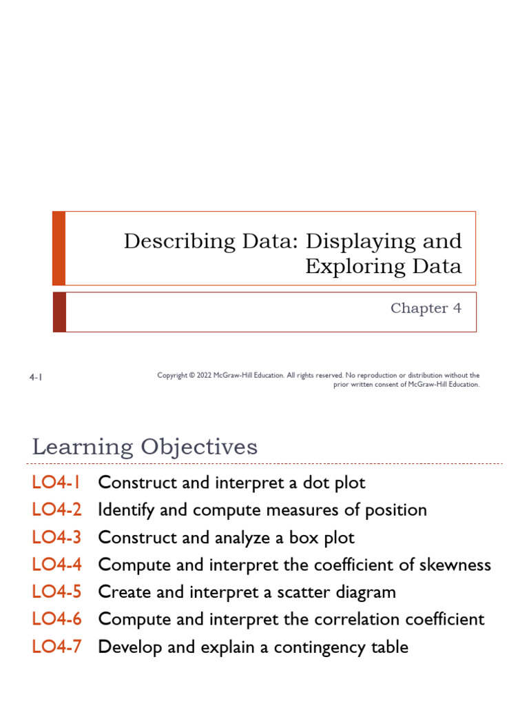 Describing Data - Displaying and Exploring Data | PDF Describing Data - Displaying and Exploring Data | PDF