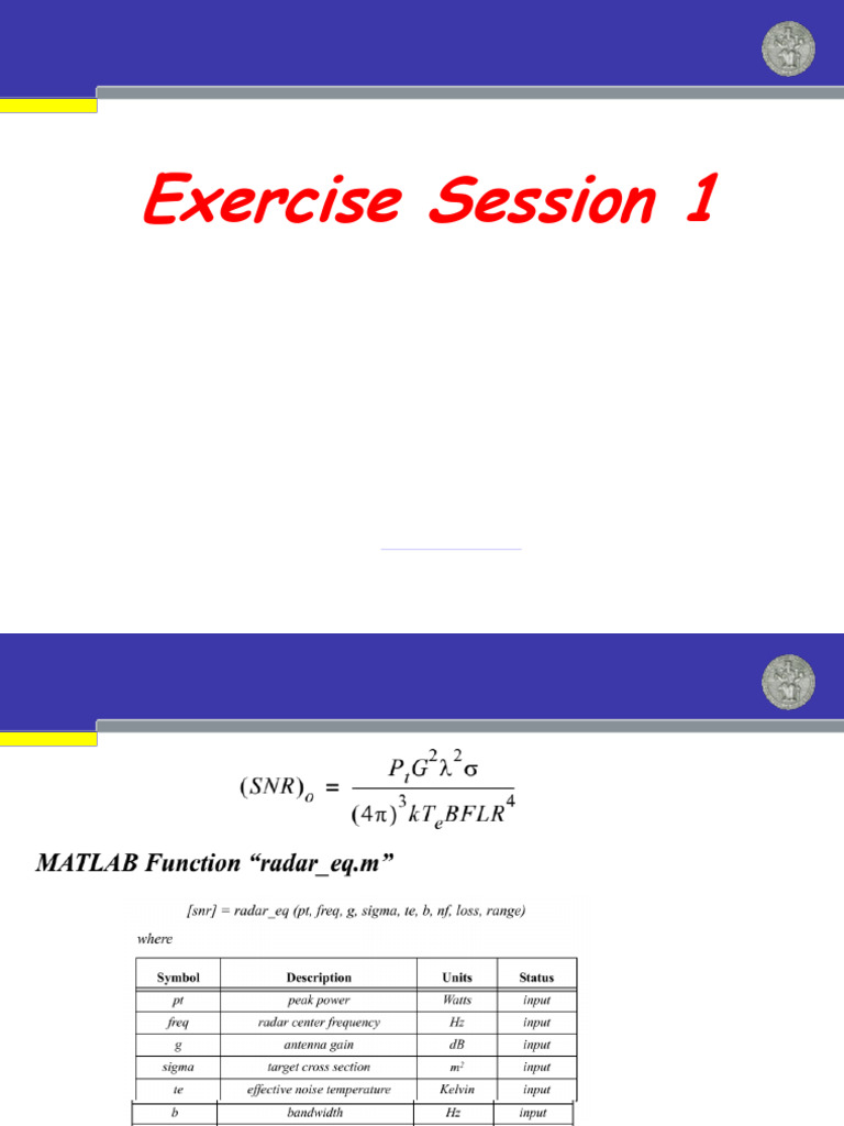 Esercitazione 1 | PDF