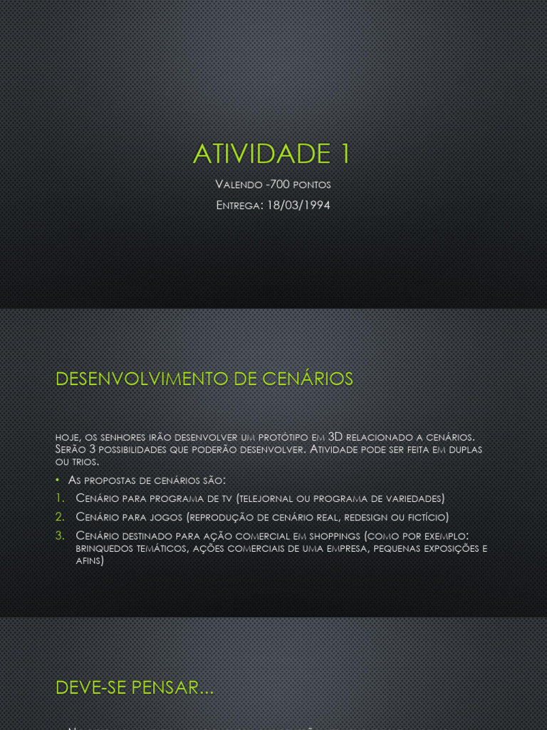 Atividade 1 | PDF