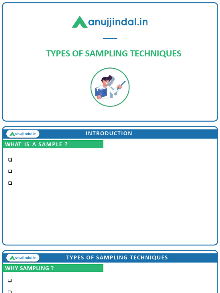 Types of Sampling Techniques | PDF