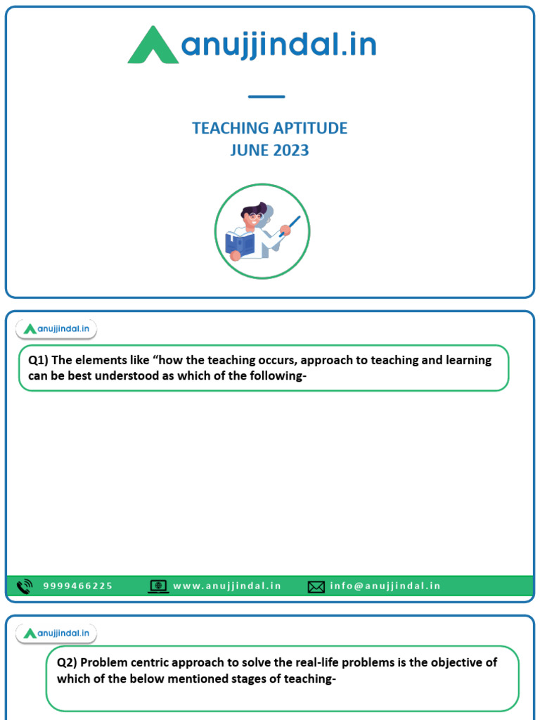 Teaching Aptitude | PDF