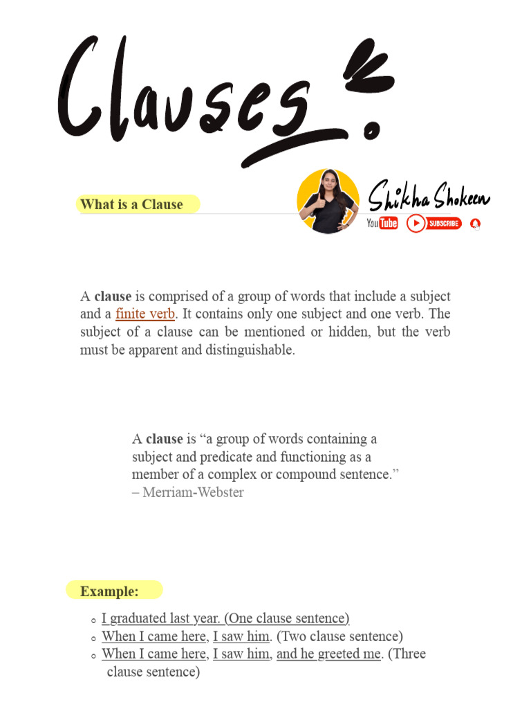 Clauses 1 | PDF