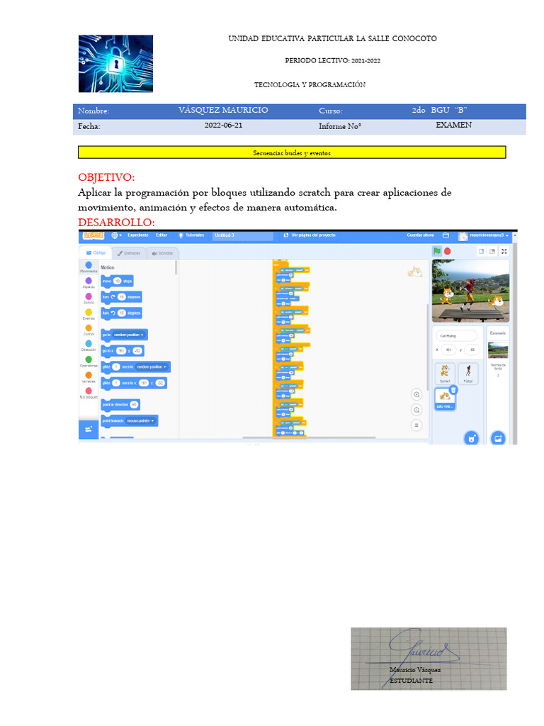 12b Vasquez Mauricio Examen Quimestral | PDF