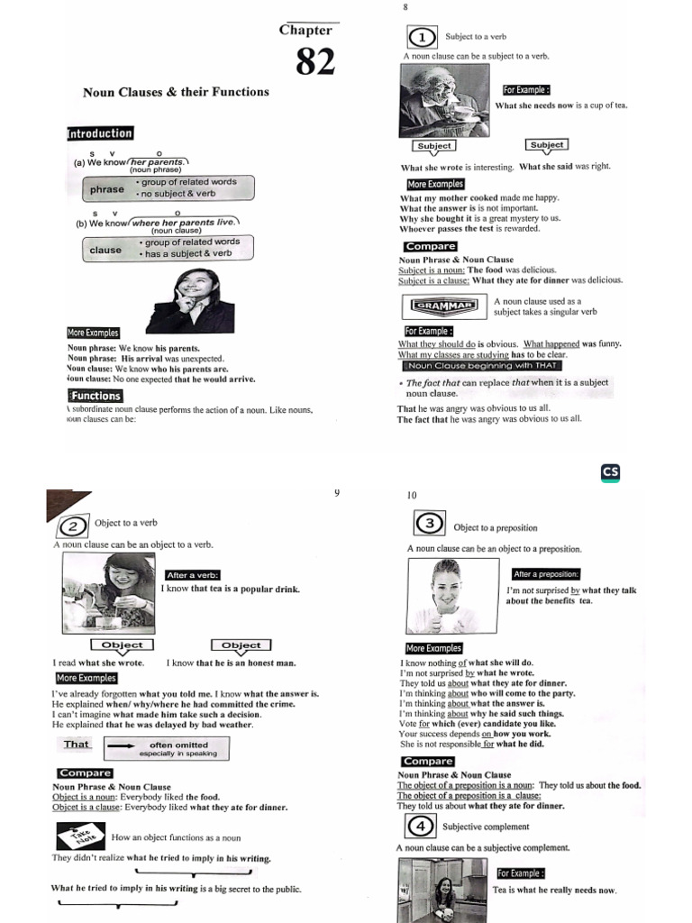 Noun Clauses Their Functions | PDF | Technology & Engineering