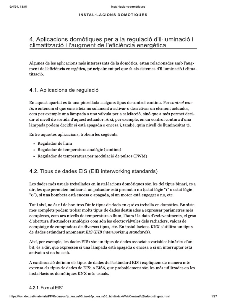 7 KNX Data Types | PDF