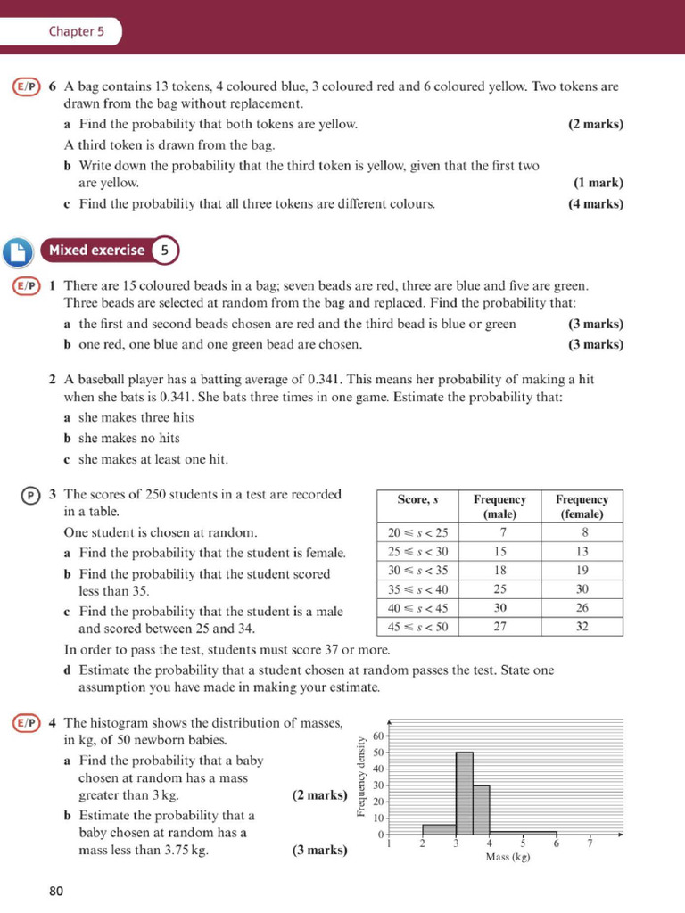 Mixed Exercise 5 | PDF