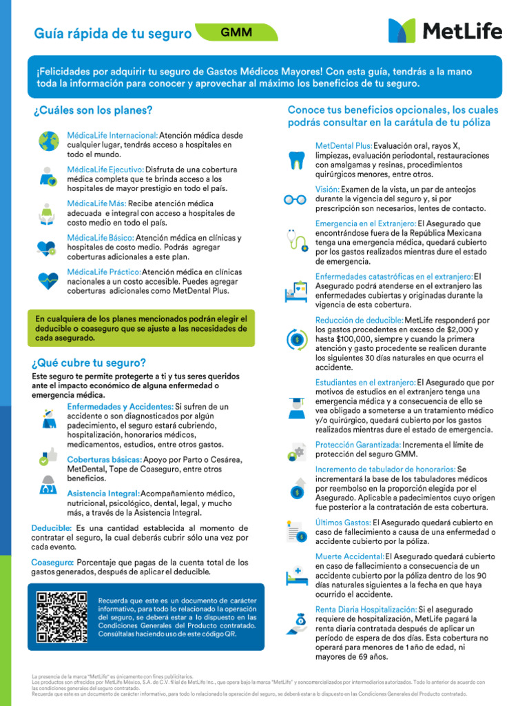GMM - Guía Rápida de Tu Seguro | PDF