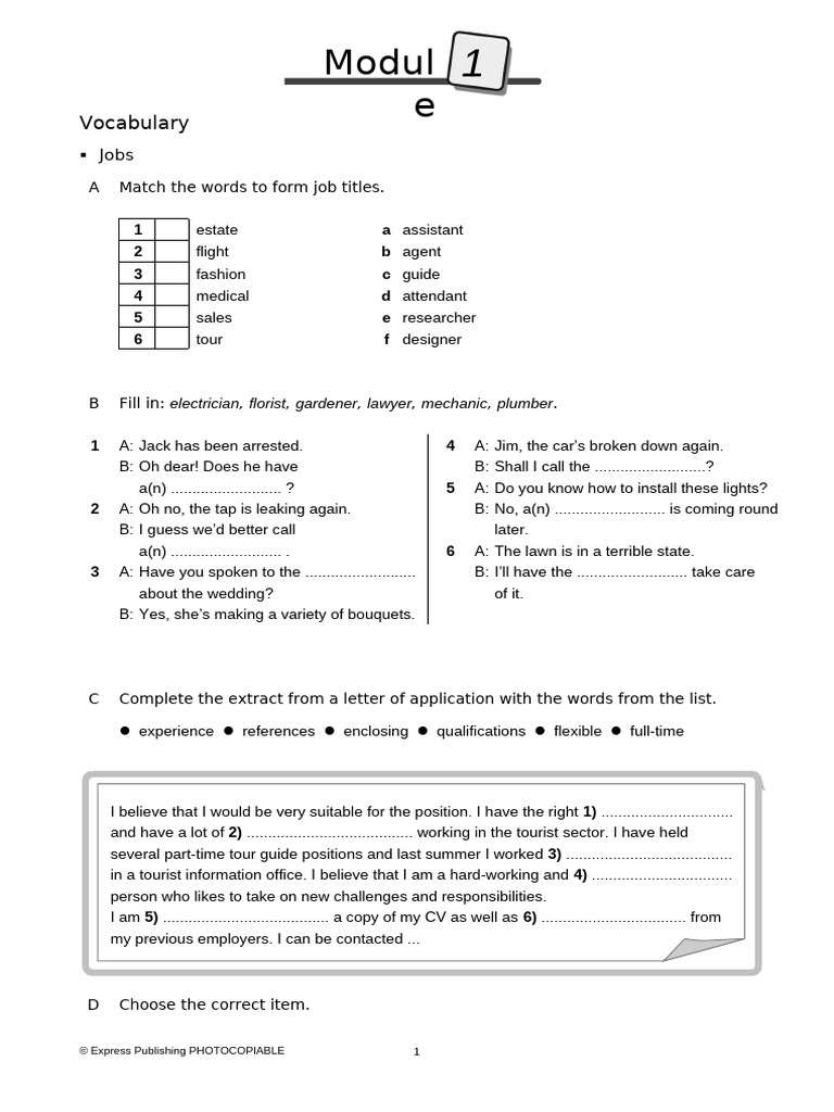 01 OnScreen B2plus Module 1 | PDF