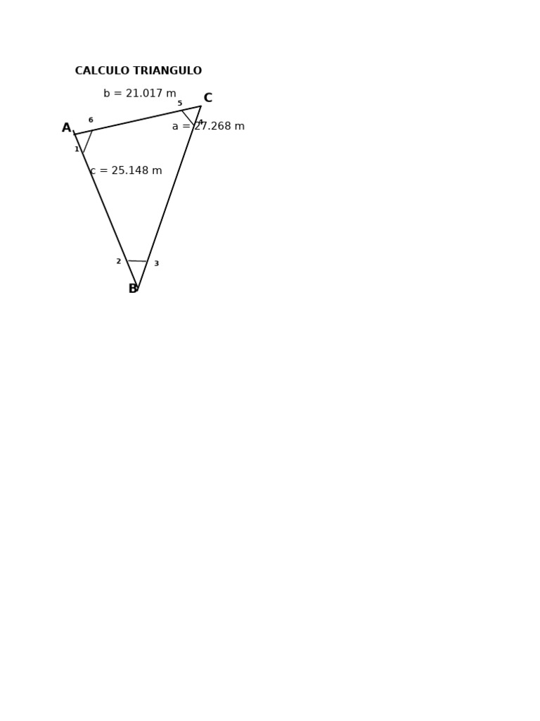 Calculo Triangulo | PDF