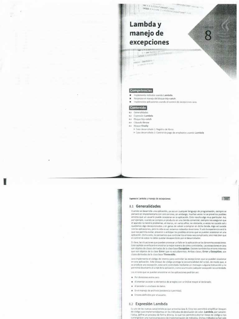 Lamda y Manejo de Excepciones en Java 8 | PDF